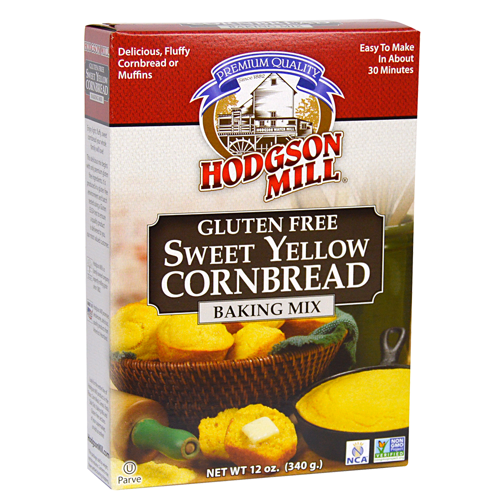 Gluten Free Sweet Yellow Corn Bread Baking Mix - Hodgson Mill